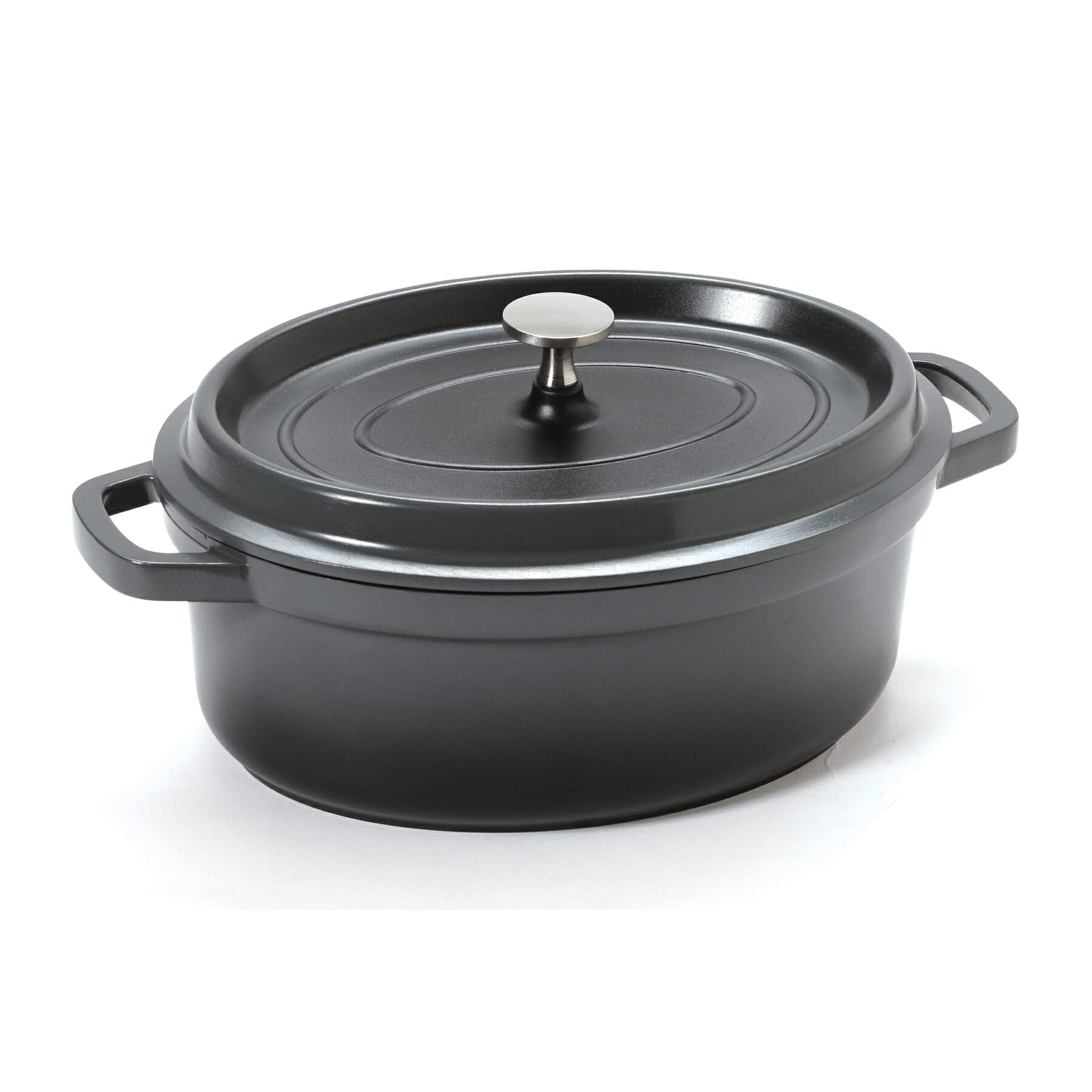 Snapklik.com : GET CA-009-GR/BK Heiss Lightweight Cast Aluminum Dutch Oven