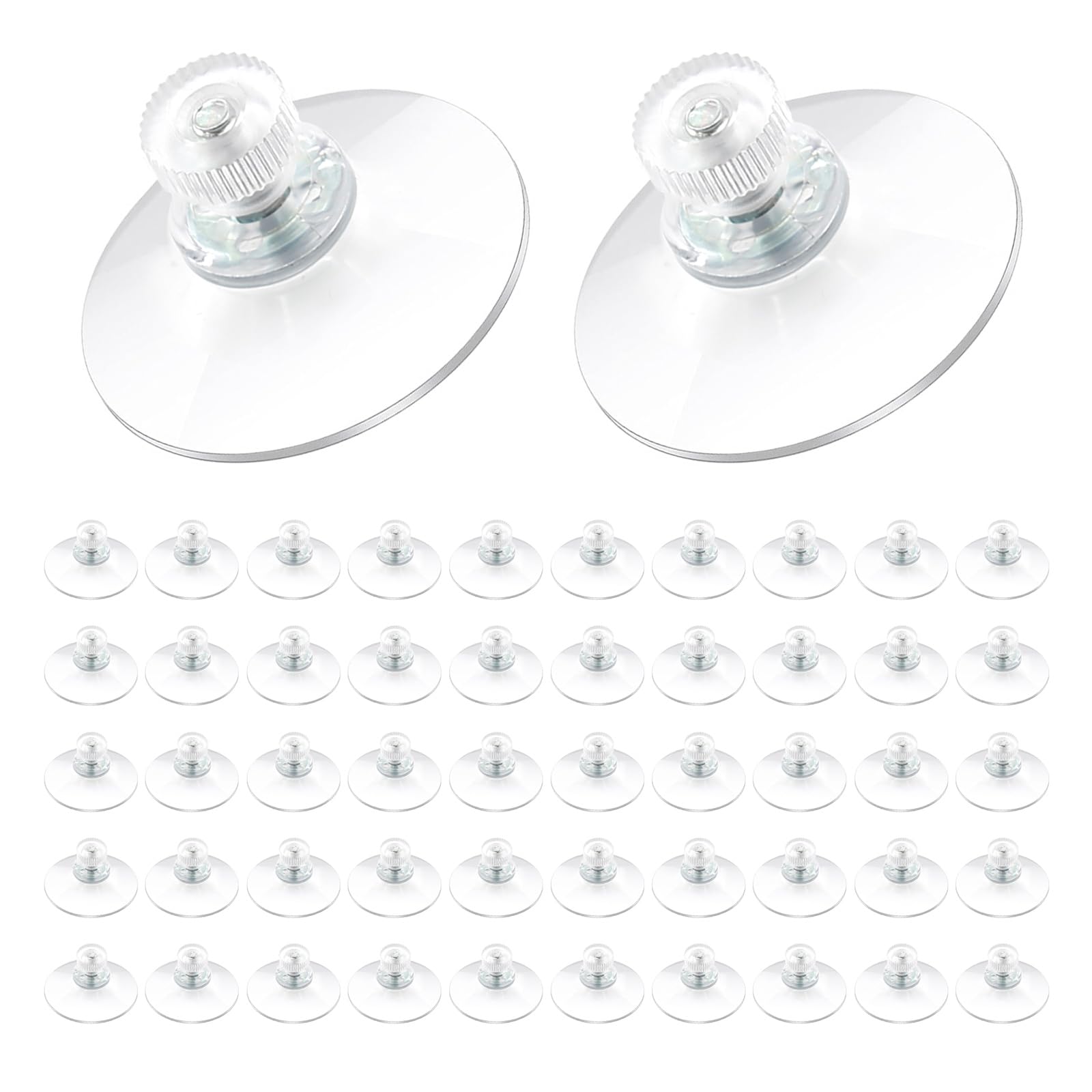 Amazon.com: MDEOOSKY Suction Cup 40 mm Glass Suction Pads Clear PVC ...