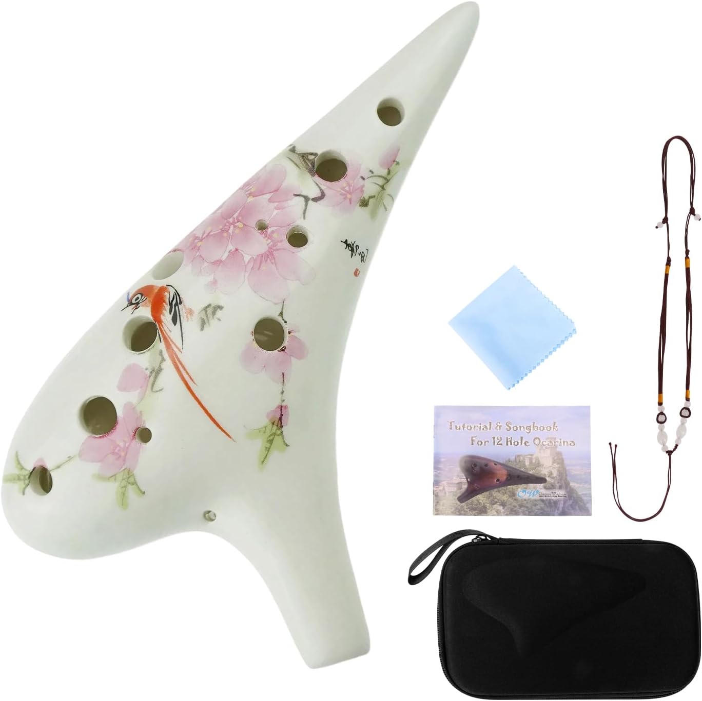 Amazon.com: OcarinaWind 12 Hole Ceramic Ocarina, Alto C, Tenor C ...