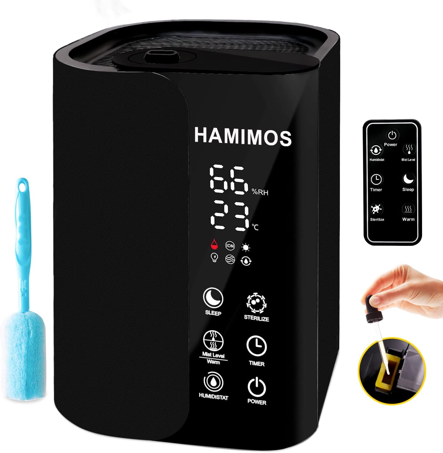 Amazon.com: Humidifiers for Bedroom, 5L Ultrasonic Warm and Cold Spray ...
