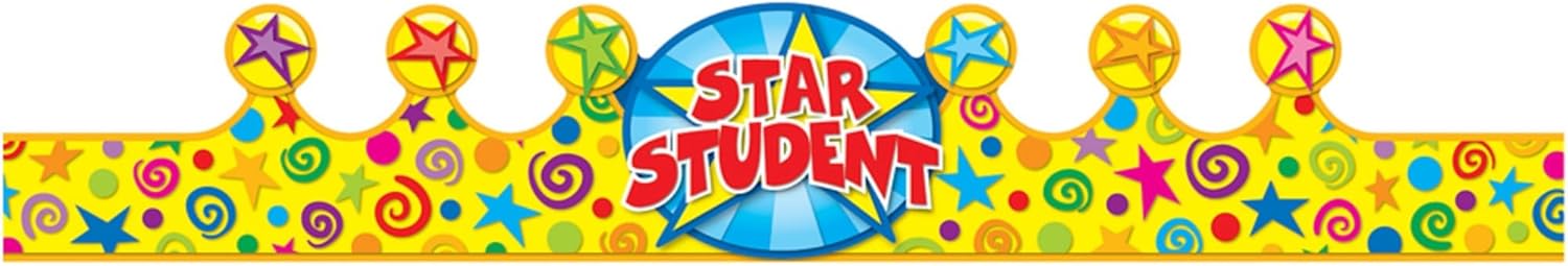 Amazon.com : Carson Dellosa – Star Student Crowns, Classroom Rewards ...