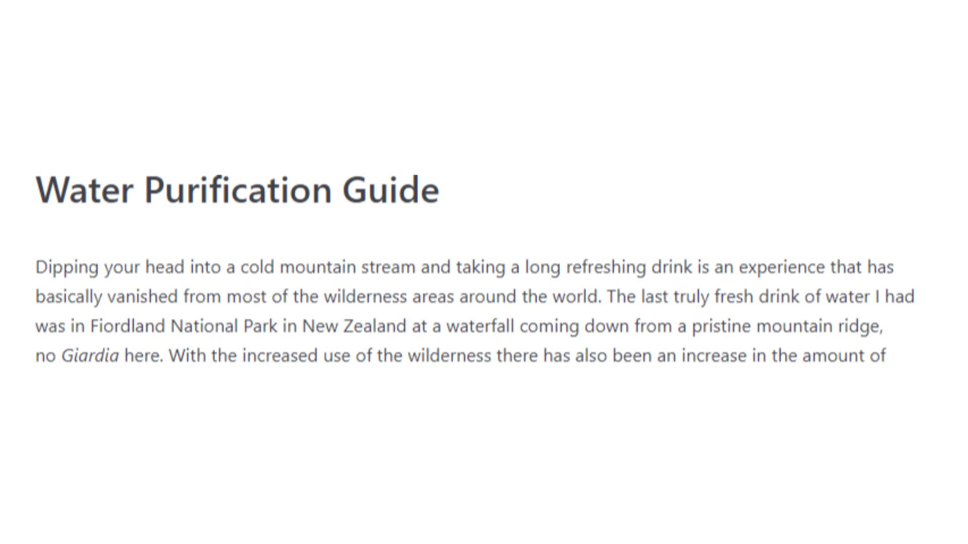 Water purification guide - App on Amazon Appstore