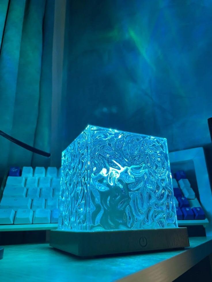 Buy inulec Abs Ocean Wave Night Light Projector Lamp, 3D Water Wave ...