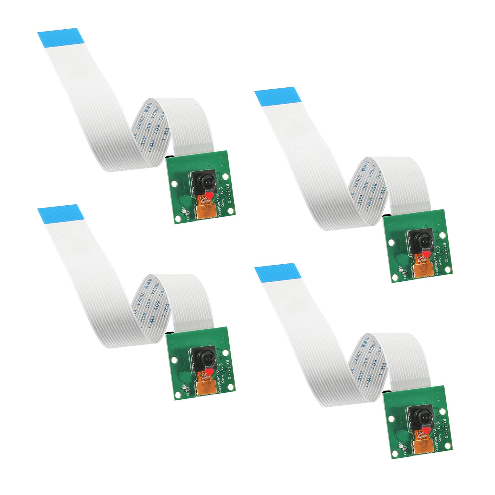 4 PACK Raspberry Pi Mini Camera Module Zero CSI 5 Megapixels 1080p ...
