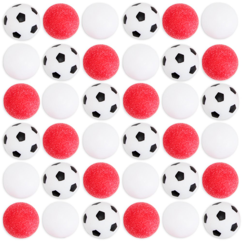 Brybelly 36 Pack of Mixed Foosballs ââ‚¬â€œ for Standard Foosball ...