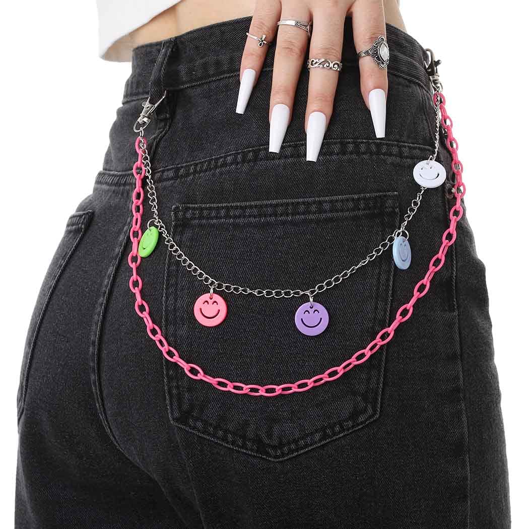 Amazon.com: Tgirls Hip Hop Pants Chain Acrylic Jean Chain for Women ...