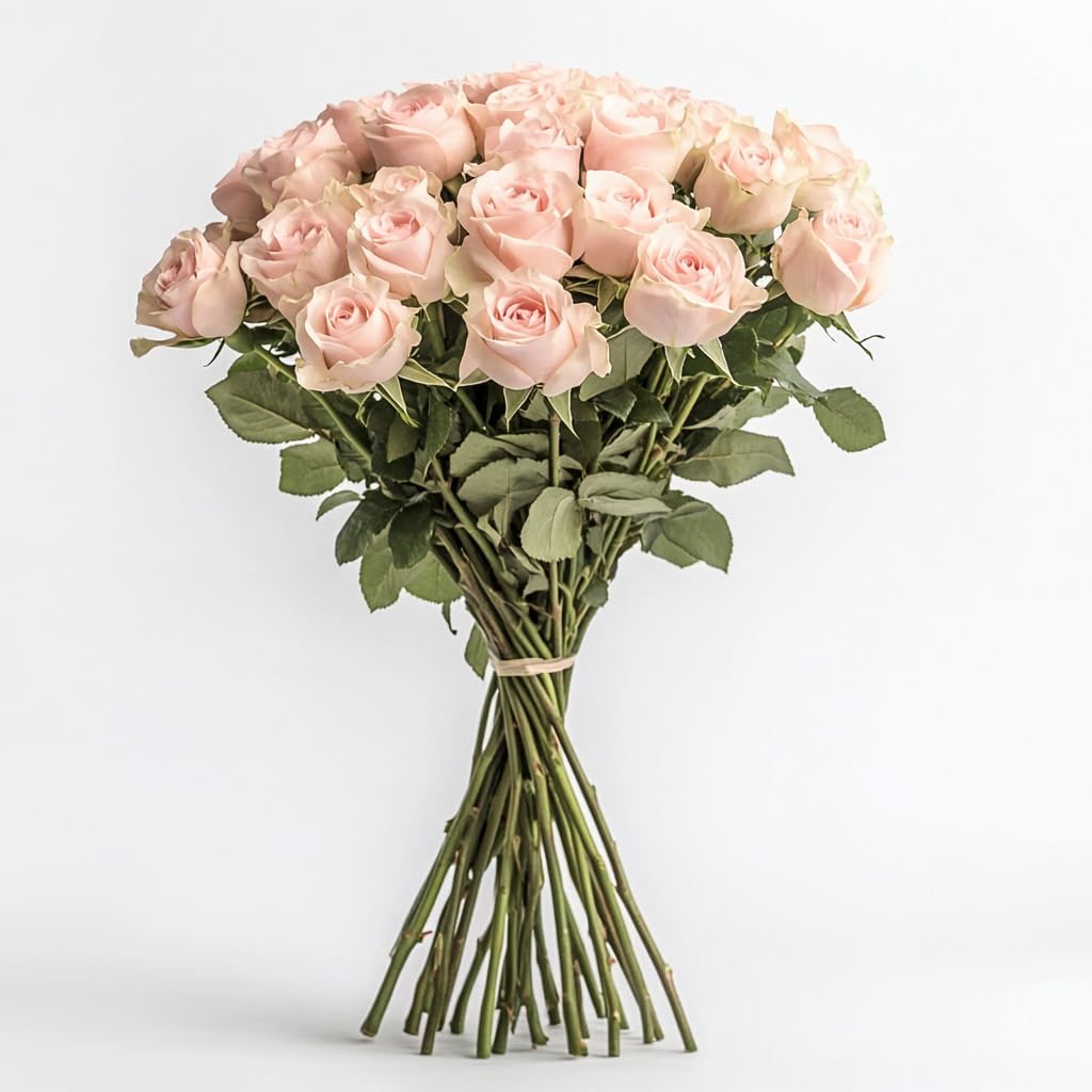 Amazon.com : 2 Dozen Pink Roses & Fillers- Fresh Cut Flowers- Extremely ...