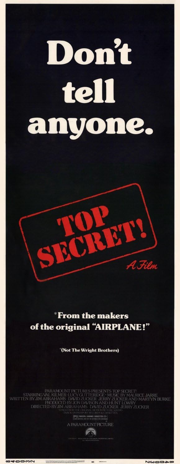 Amazon.com: Top Secret Poster Movie (14 x 36 Inches - 36cm x 92cm ...
