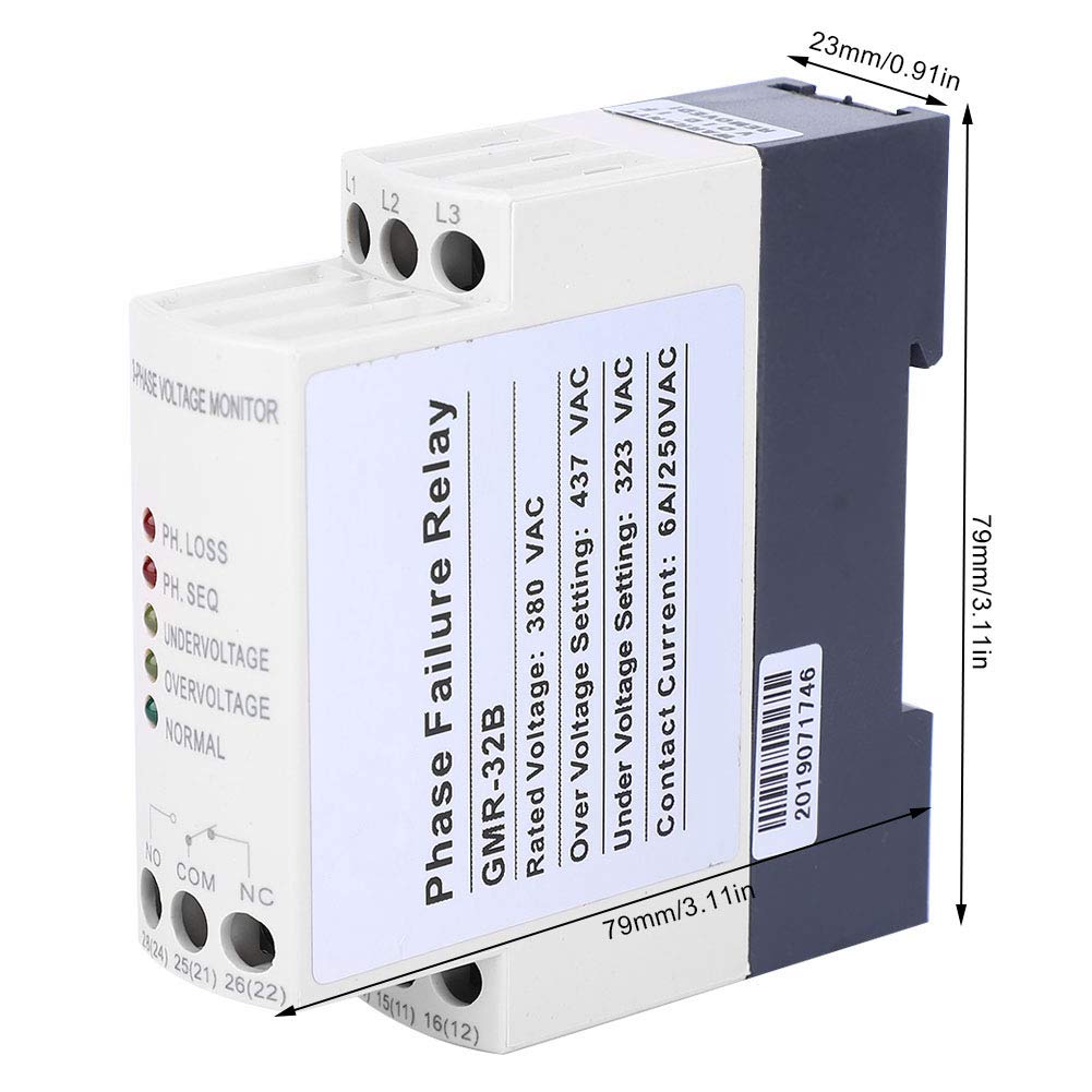 Three Phase Relay, Voltage Imbalance Protection Undervoltage Failure ...