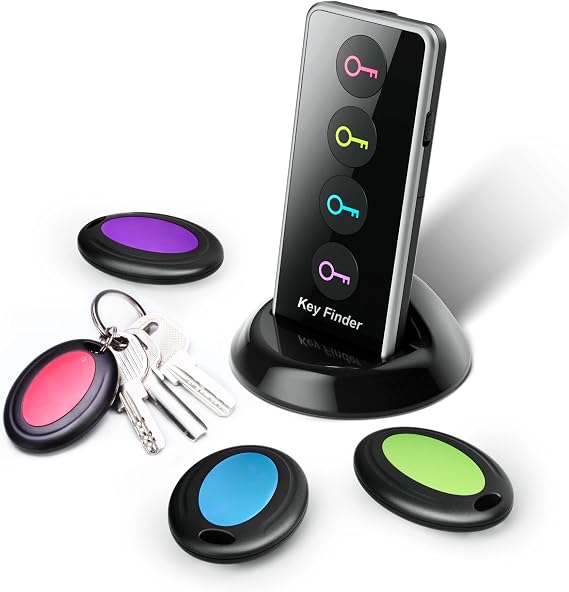 Amazon.com: MYLAIM Wireless Key Finder with LED Light (131ft Range ...