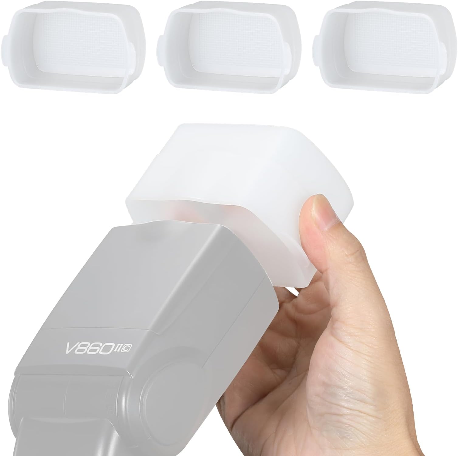 Amazon.com : Soonpho 3Pcs Flash Diffuser, White Bounce Light Diffuser ...