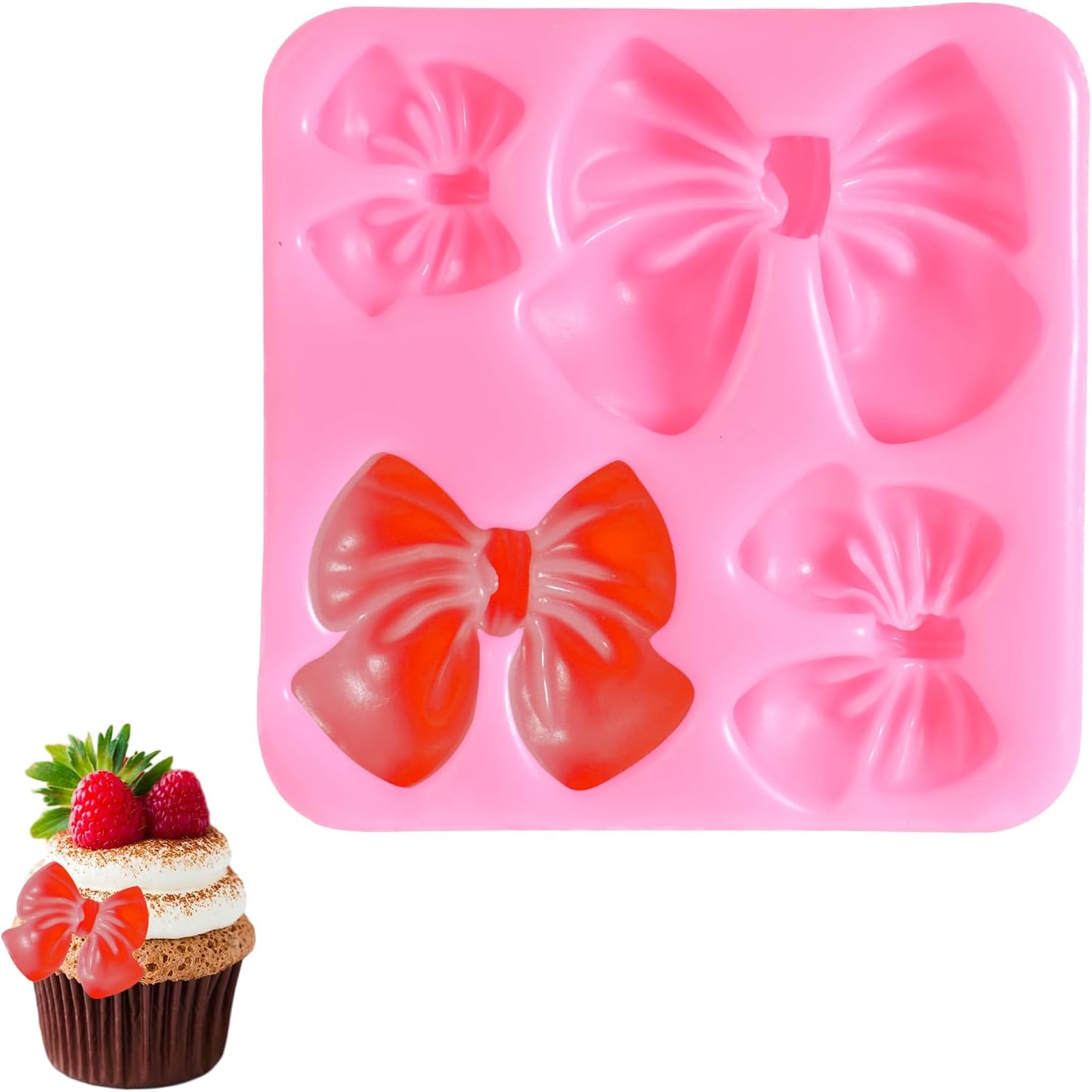 Amazon.com: Molain Bow Silicone Molds Bow Chocolate Molds Fondant Molds ...