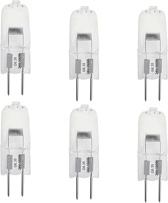 LedWekei G6.35 Halogen Bulbs,24v 150w Bulb Mini Spotlight Bulbs 2 Pin ...