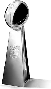 Spire Designs Lifesize Fantasy Football Trophy - Chrome Replica ...