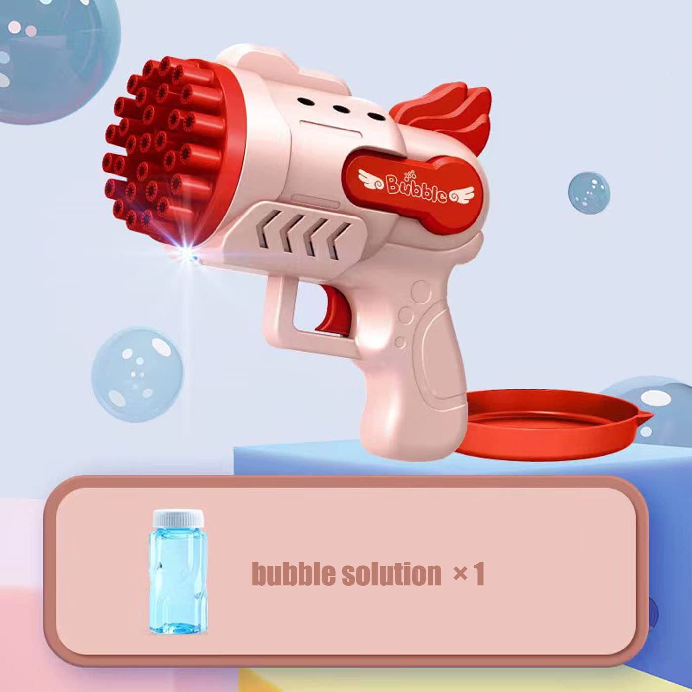 Red Light Up Bubble Gun Get Quality Bubble Shooter Guns For Kids For