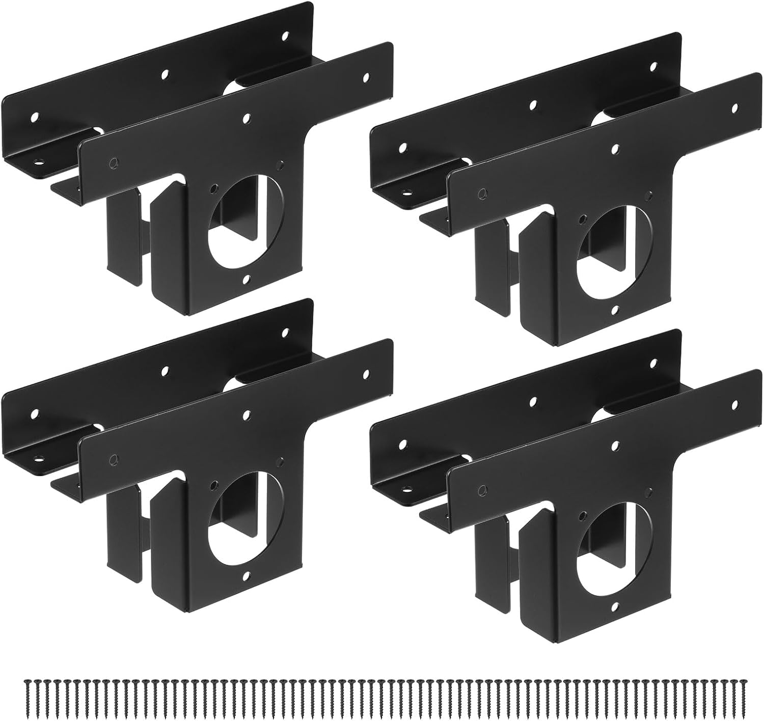 Amazon.com: uxcell 8pcs Corner Brackets, 3-Way T Brackets for 4" x 4 ...