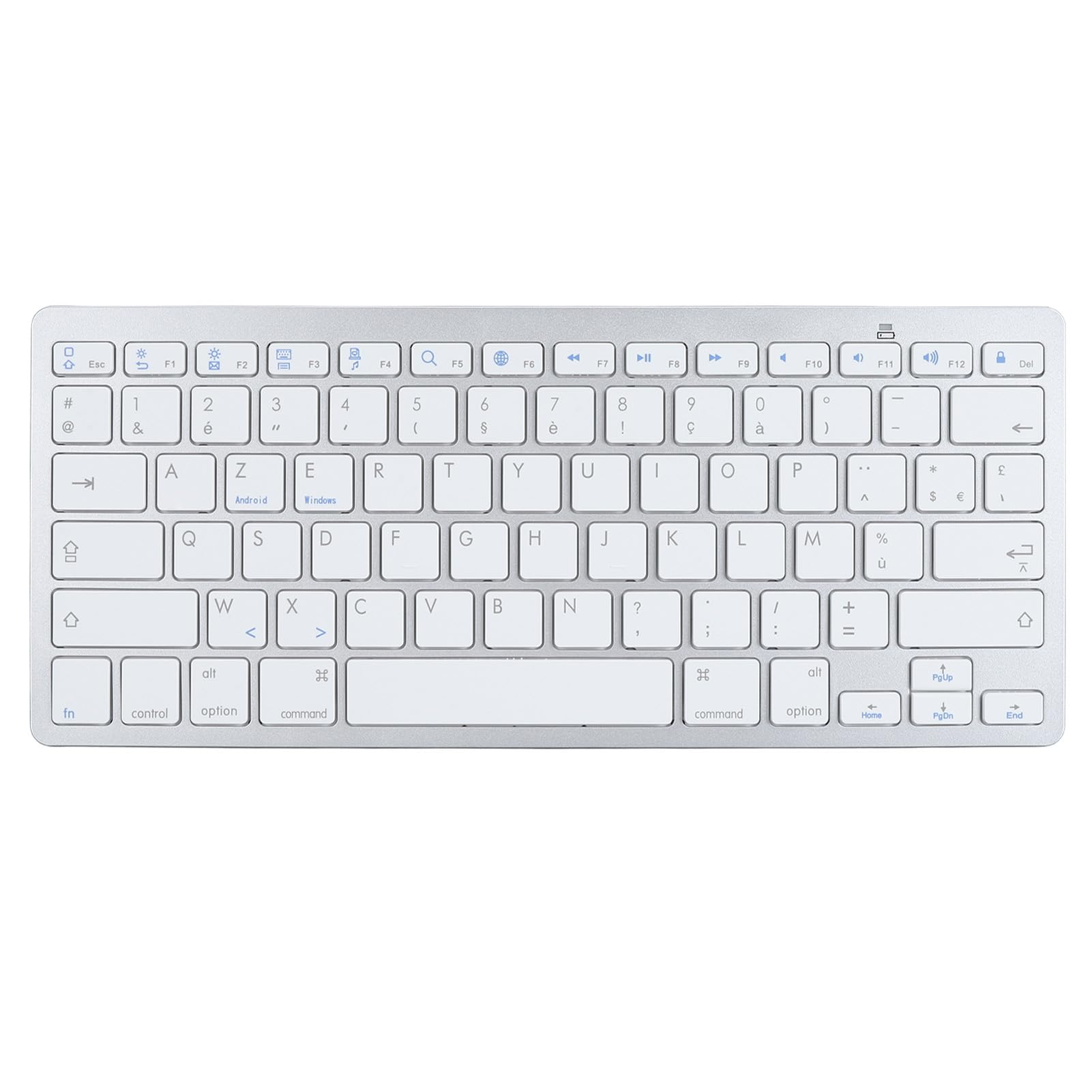 Bilingual Keyboard Portable Thin For German French Spanish Italian ...