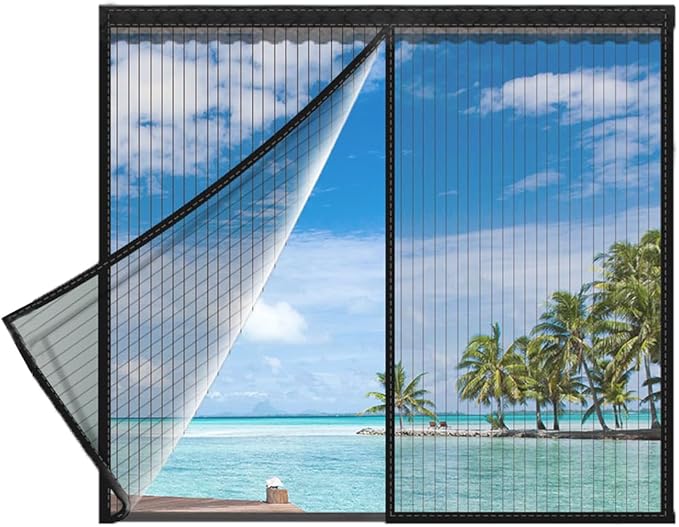 DarkSwan Costom Magnetic Fly Screens for Windows, Self Sealing Closure ...