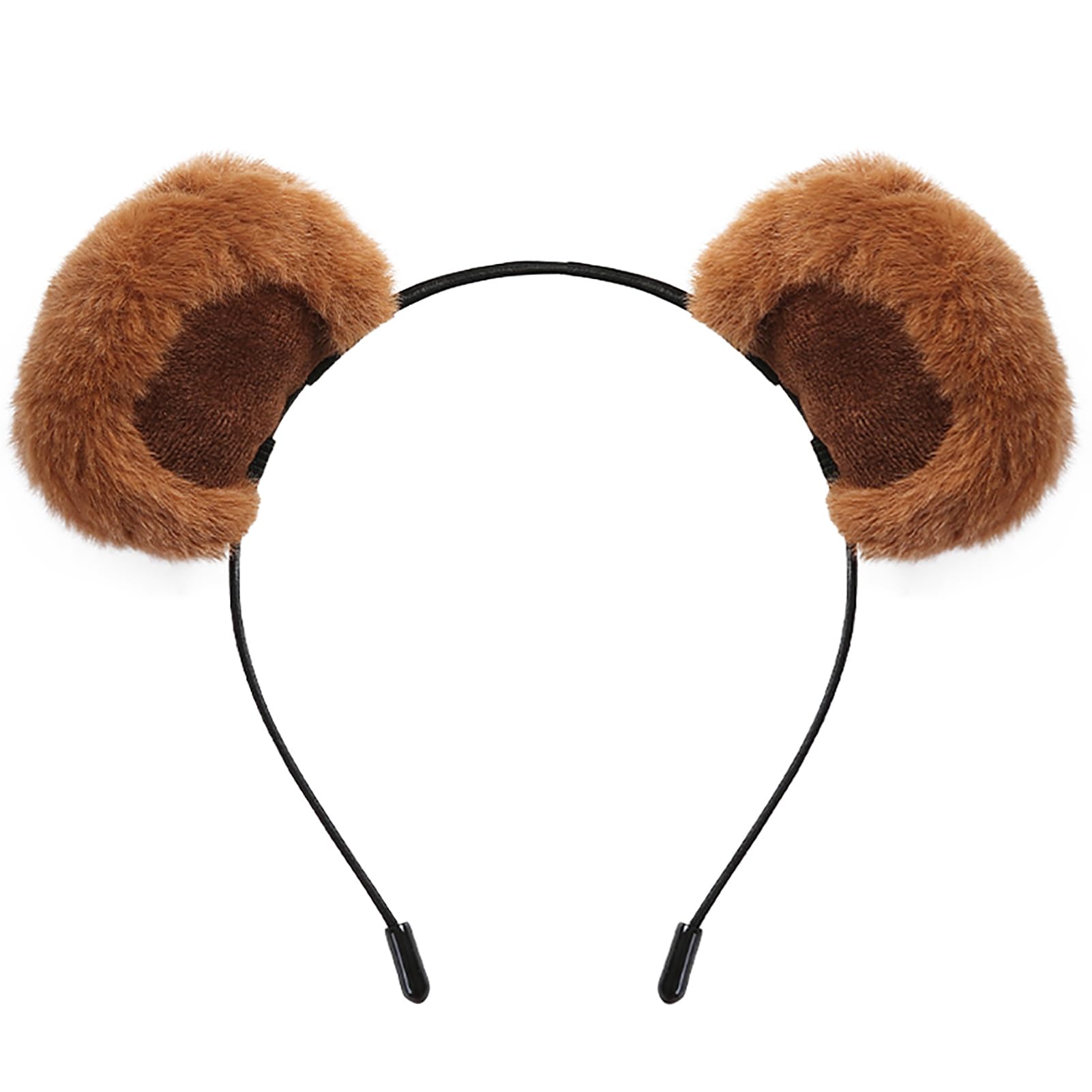 Amazon.com: Nuolich Brown Bear Ear Headband Chipmunk Ears Halloween ...