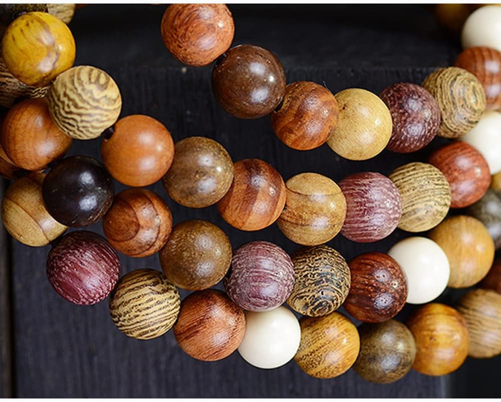 220 Pieces Wooden Beads 5 Sizes (6-14mm) of Unfinished Wood beads with ...