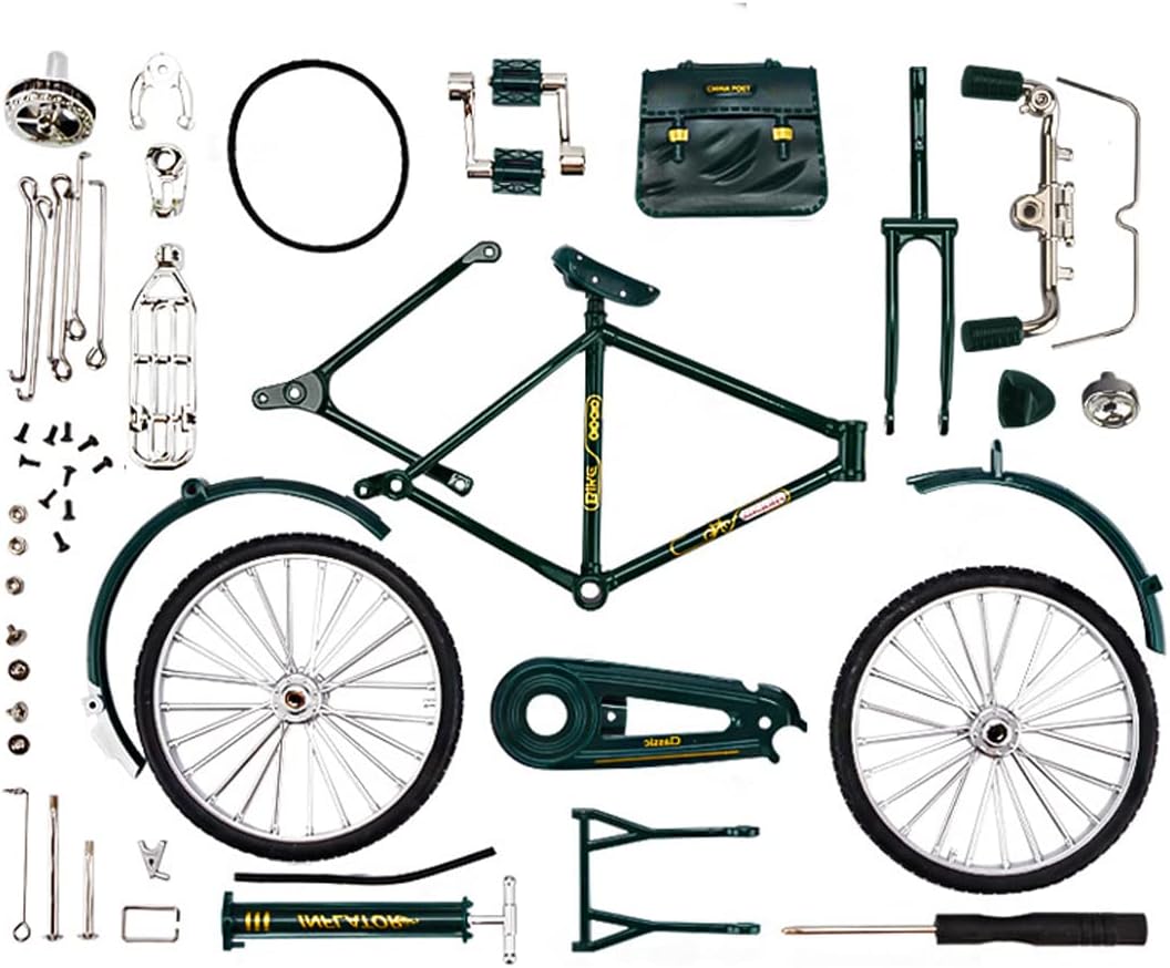 DIY Retro Bicycle Model Ornament,Alloy Mini Bicycle,Miniature Bike 1: ...