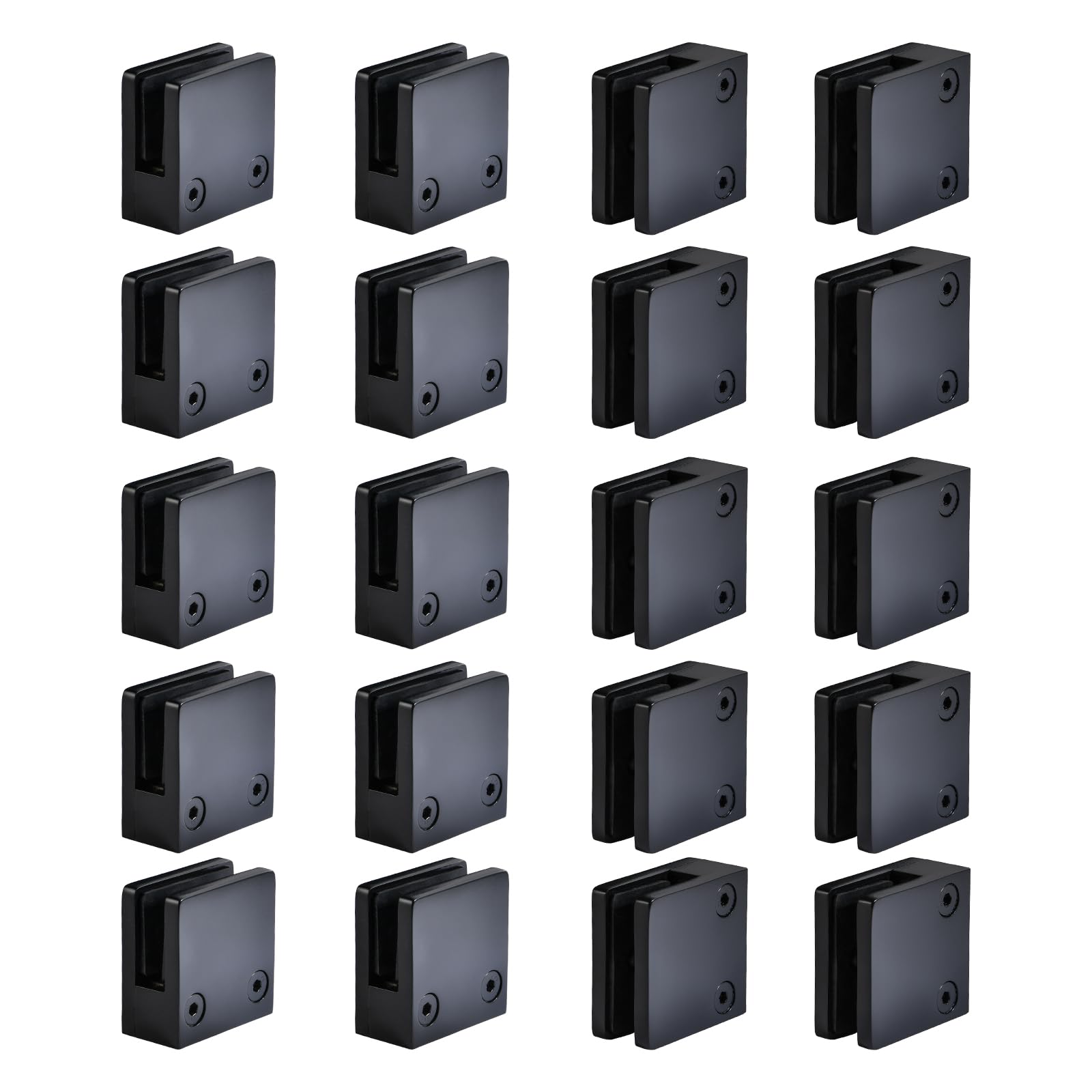 Amazon.com: Glass Clamp－4PCS Adjustable Glass Shelf Bracket, 1/3 "-1/2 ...