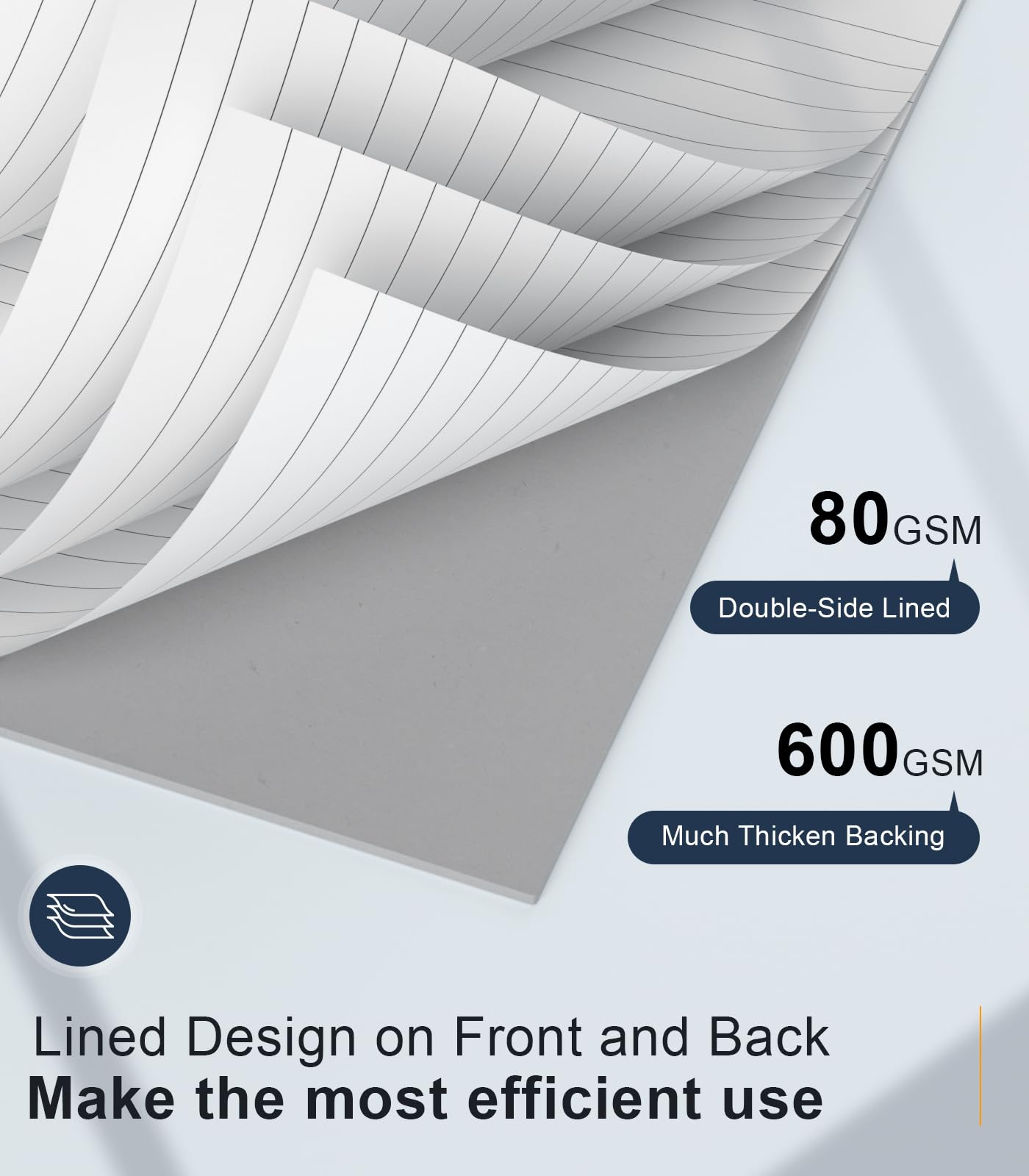 Snapklik.com : White Legal Pads 5 X 8" Pads Paper Narrow Ruled, 8 Pack ...