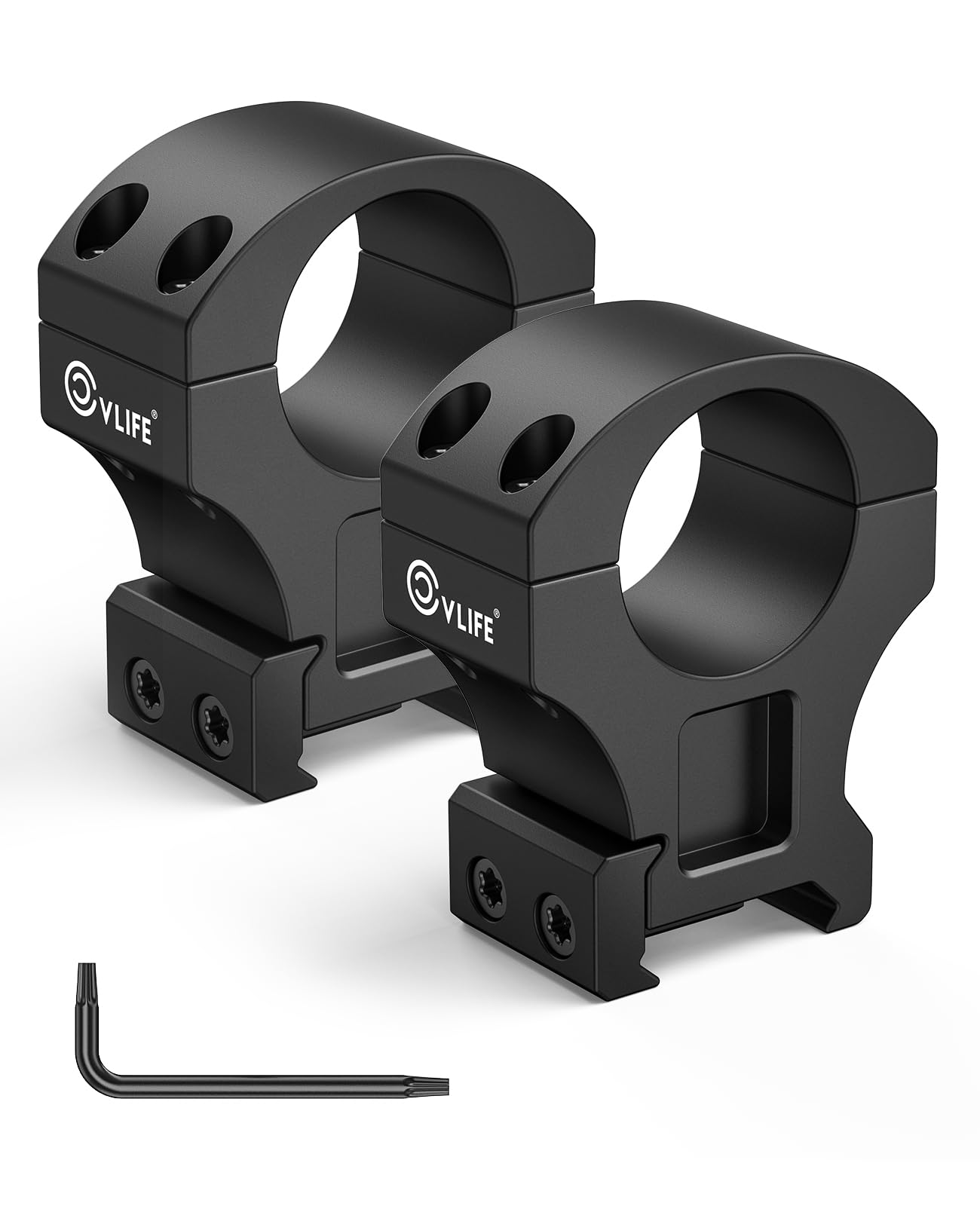 Amazon.com : CVLIFE 1 Inch Scope Rings - High Profile Precision Scope ...