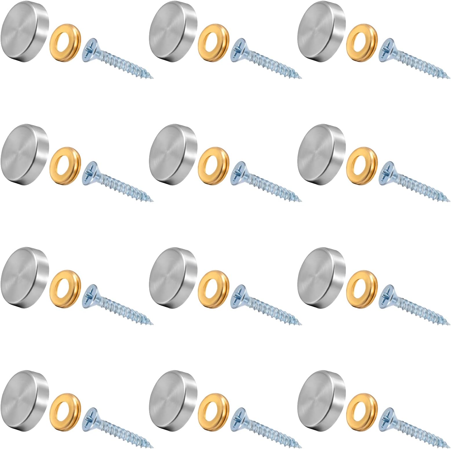 Amazon.com: HityTech Stainless Steel Screw Cover/Cap (Full Metal ...