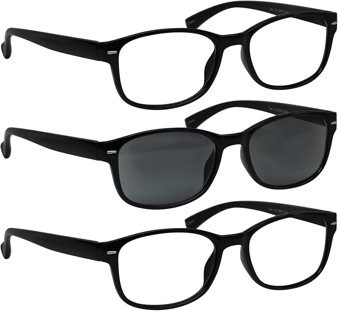 Amazon TruVision Readers Reading Glasses HP9505 VP3 2 Black amazon-truvision-readers-reading-glasses-hp9505-vp3-2-black