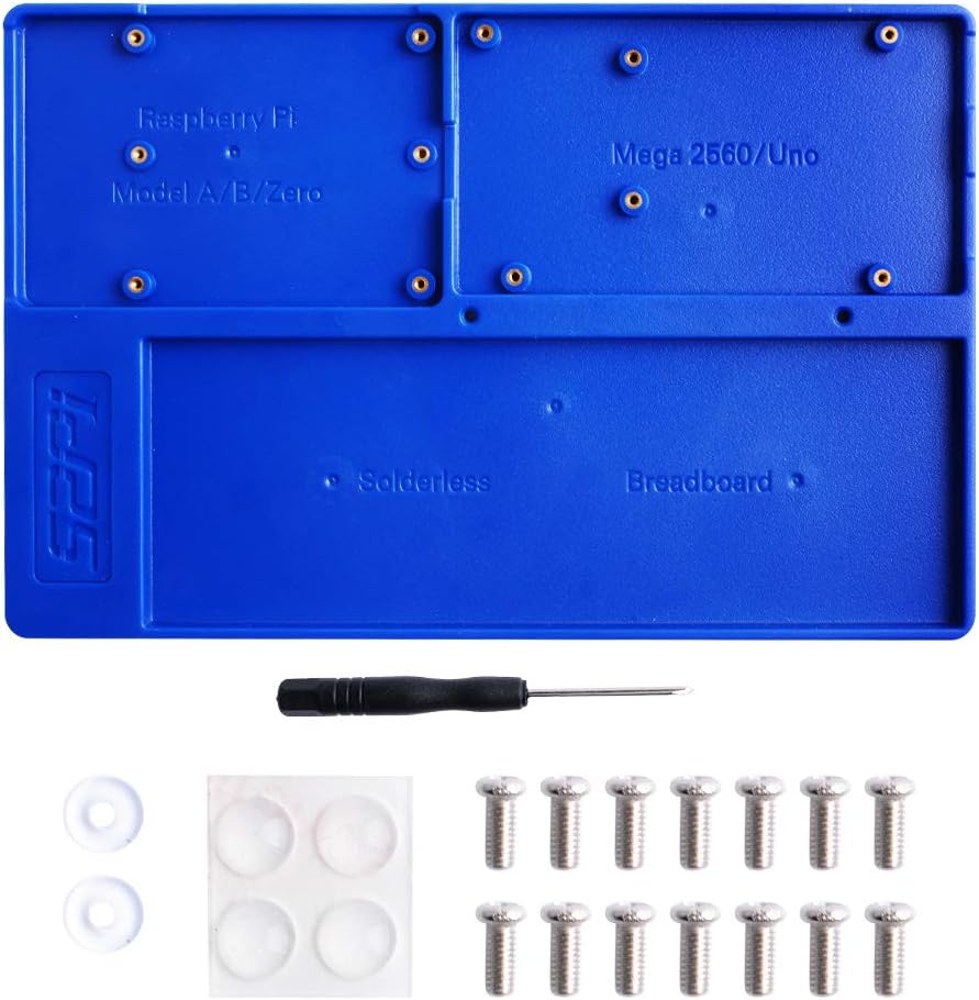 GeeekPi Raspberry Pi 4 Holder ABS Holder Breadboard Holder, 5 in 1 Base ...