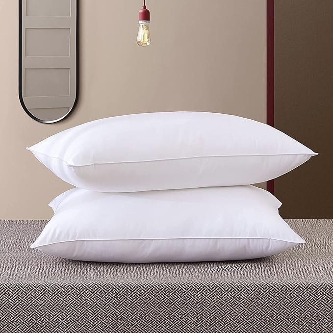 Microfiber Soft White Pillows | Pillows for Sleeping White - Set of 2 ...