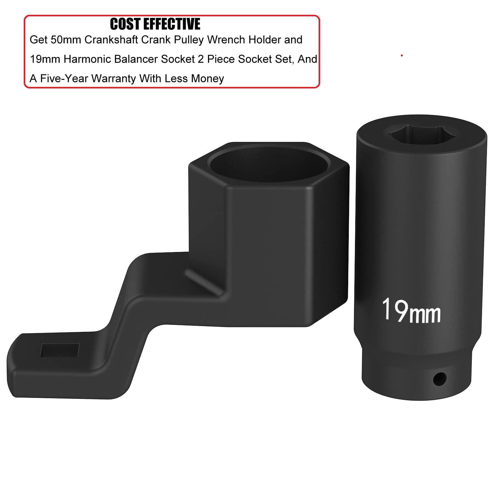 Snapklik.com : Moker 50mm Crankshaft Crank Pulley Wrench Holder For ...