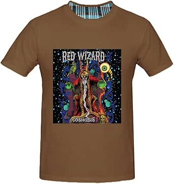 Amazon.com: Sayings Men's Cosmosis Red Wizard Shirts (S Chocolate ...