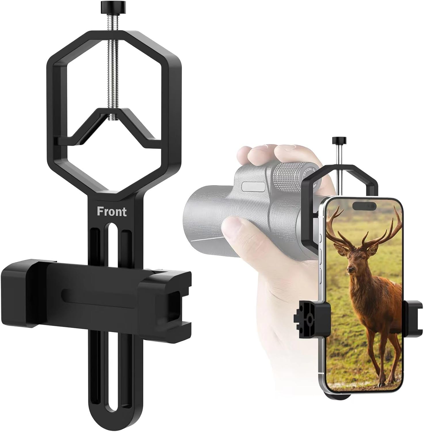 Amazon.com : Metal Telescope Phone Adapter-Phone Scope Mount for Phone ...