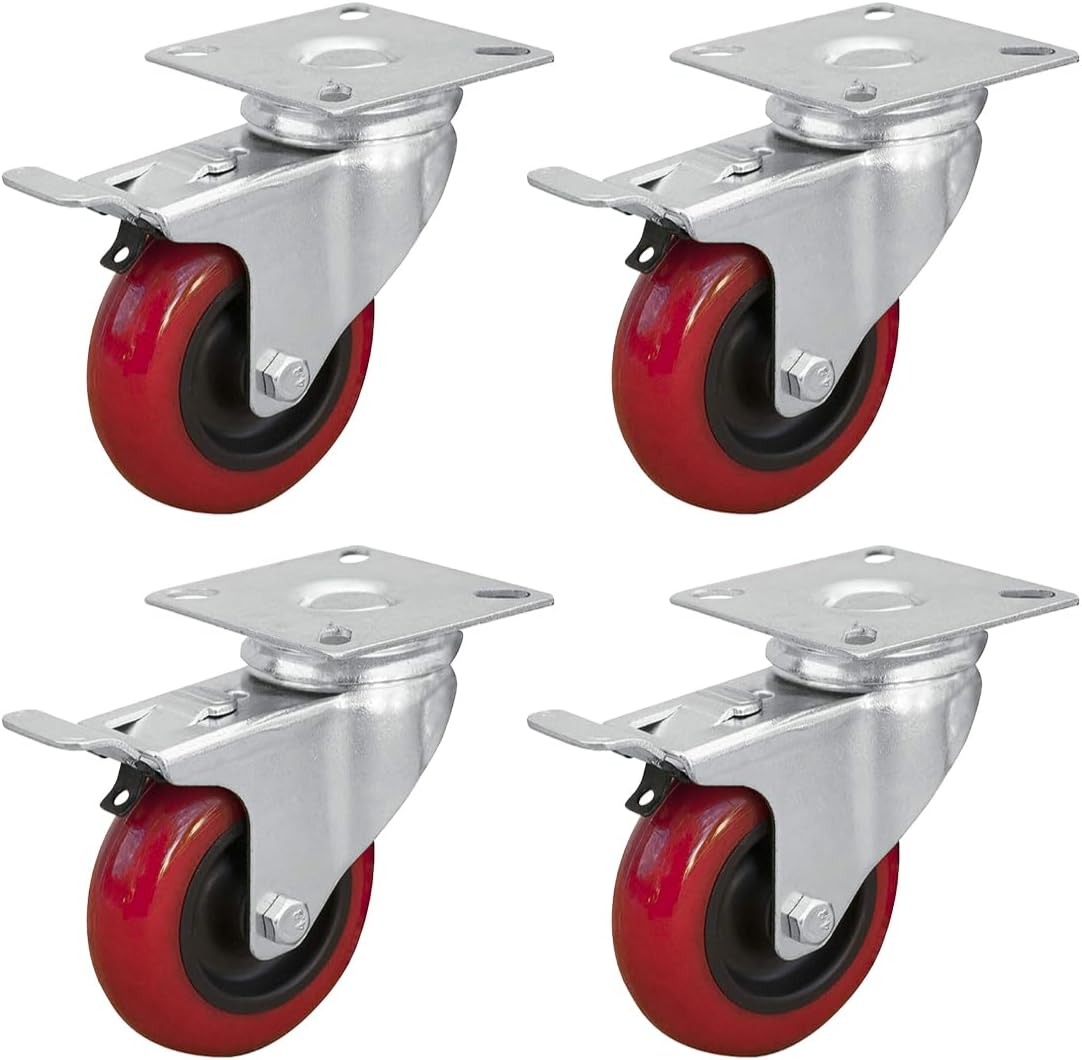 Amazon.com: POWERTEC 17005-P4 5 Inch Heavy Duty Dual Locking Swivel ...