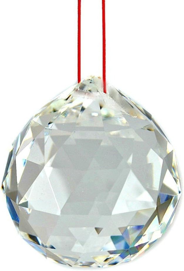 Amazon.com: 40mm Crystal Ball Prisms Pendant Feng Shui Suncatcher ...