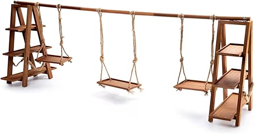 Amazon.com: Tnstbiee Rustic Wood 3 Tier Dessert Stands Display Table ...