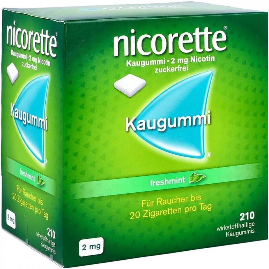 NICORETTE Kaugummi Vorratspack 2mg freshmint – Nikotinkaugummi zur ...