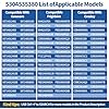 Amazon.com: 5304535380 Dishwasher Upper Dishrack Replacement ...