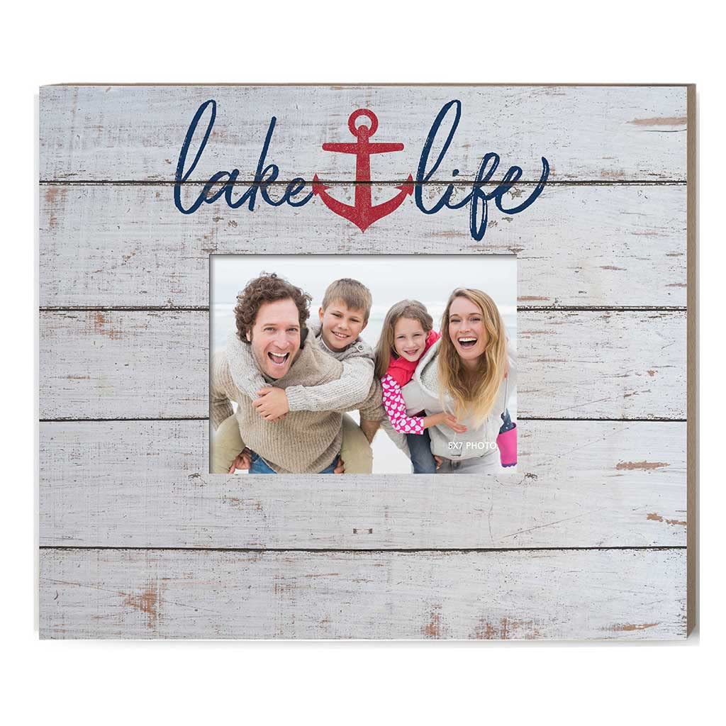 Amazon.com - Kindred Hearts Lake Life Anchor Weathered Whitewash Slat ...