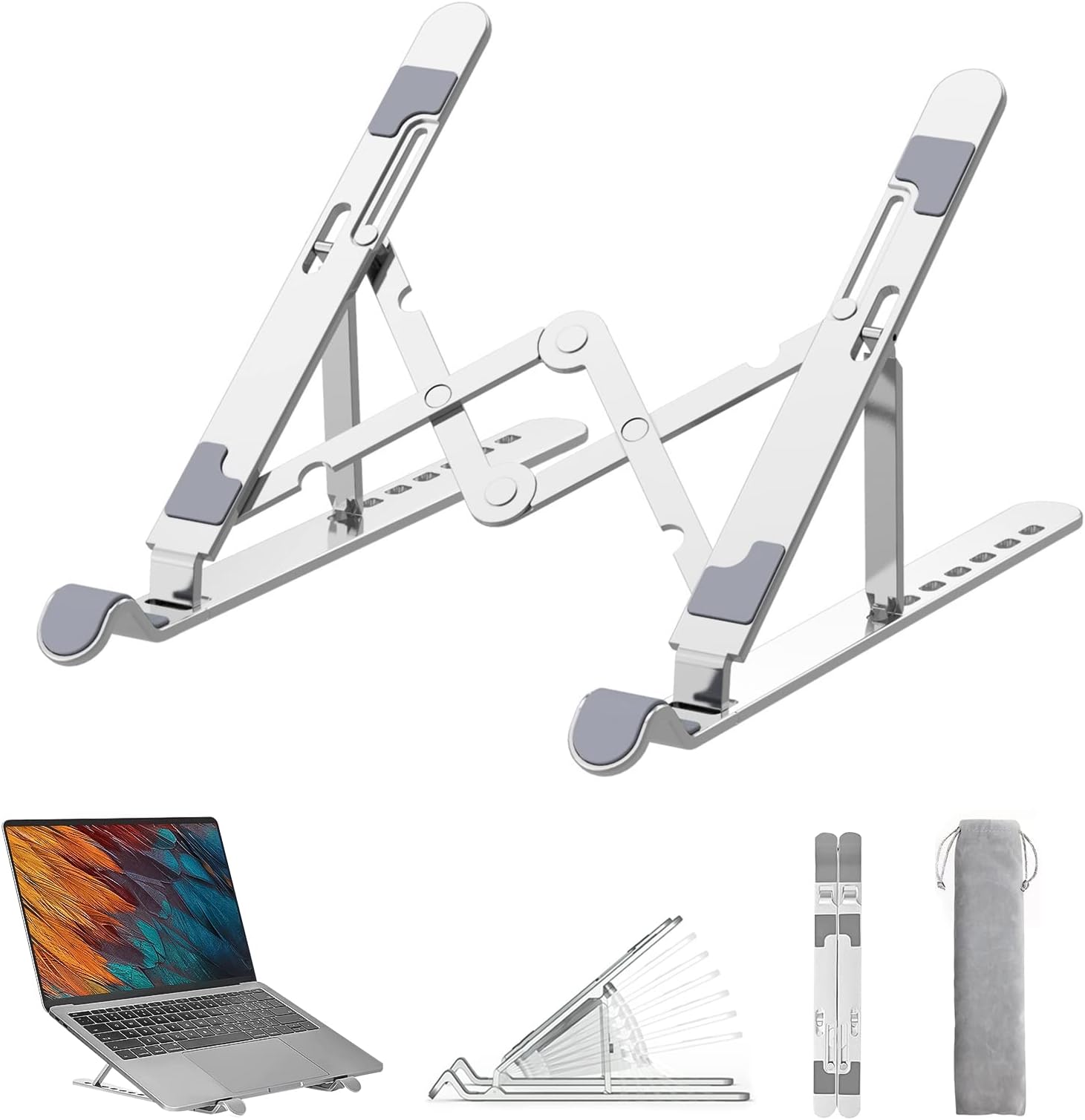 NULAXY Support Pliable pour Ordinateur Portable, réglable en Hauteur à ...