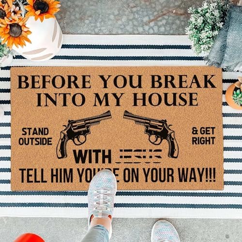 Amazon.com: Funny Welcome Backyard Doormats for Entrance Way Indoor ...