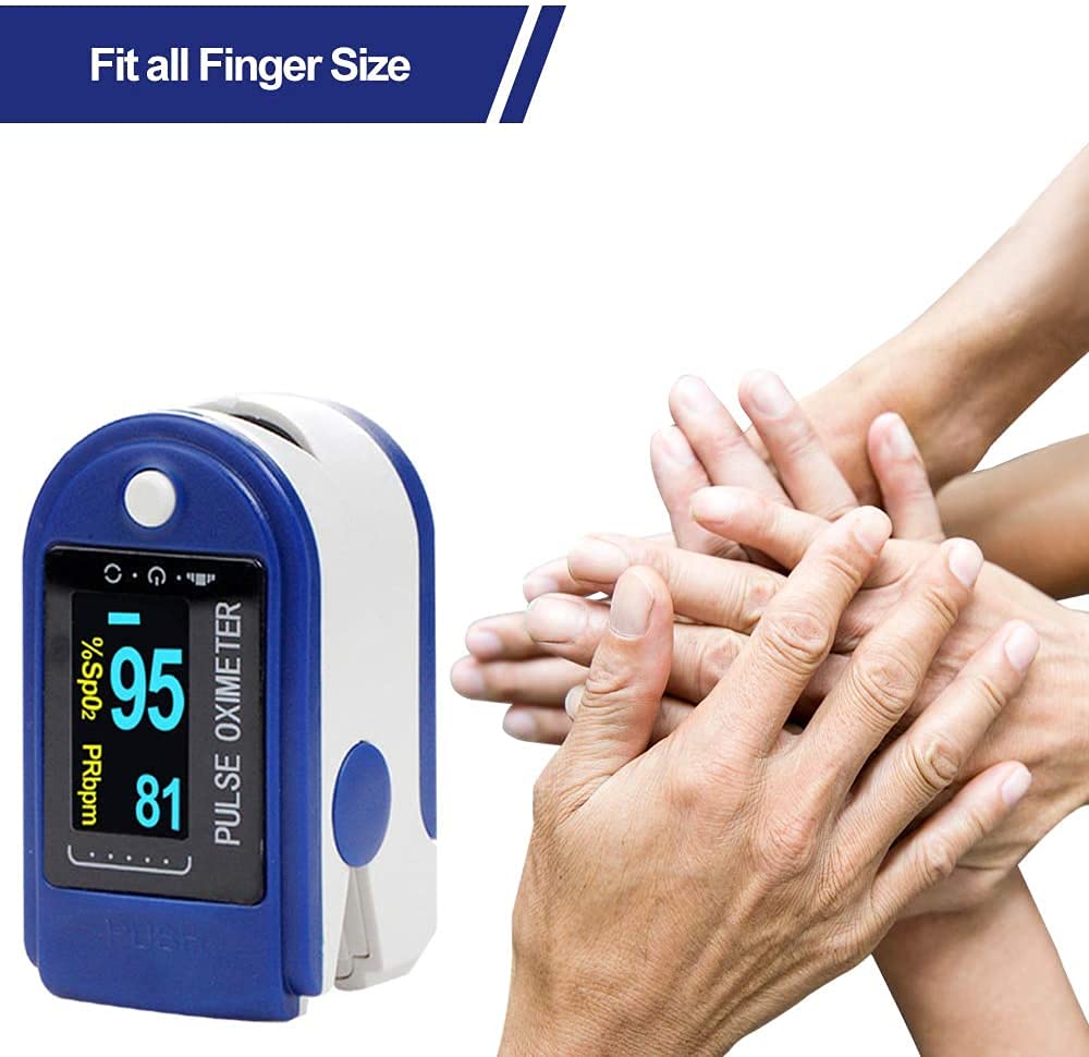 GVTECH Pulse Oximeter for finger Oxygen measuring device, finger ...