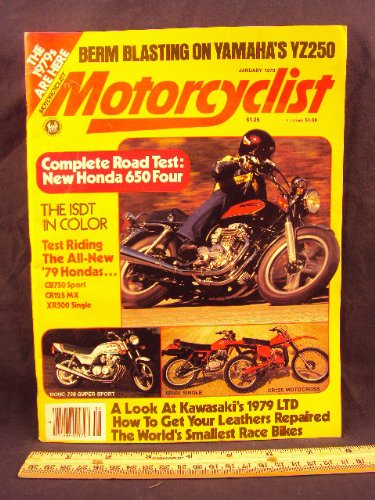 1979 79 January MOTORCYCLIST Magazine (Features: Test on Honda CB650 ...