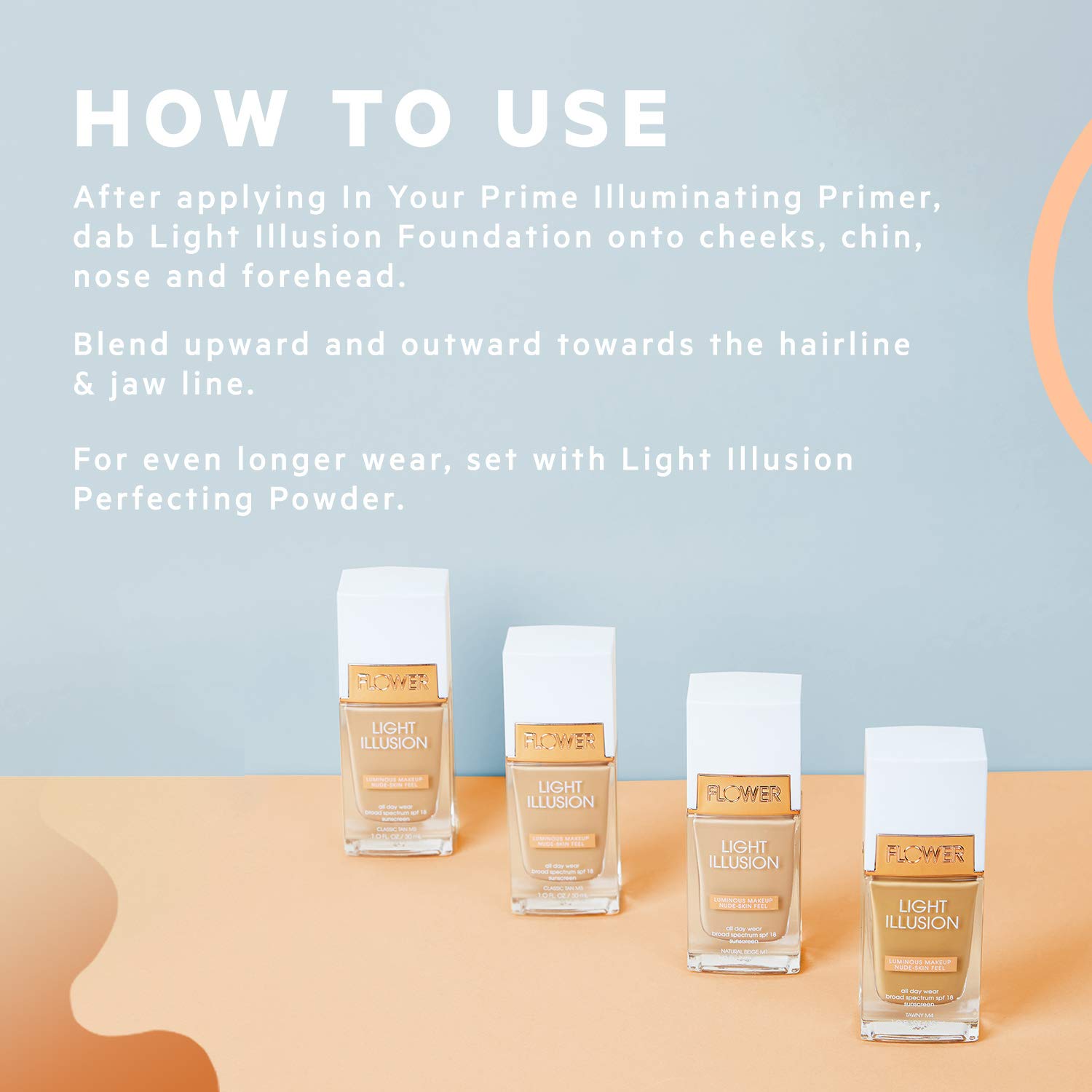 Buy Flower Beauty Light Illusion Foundation with SPF 18 - Liquid ...