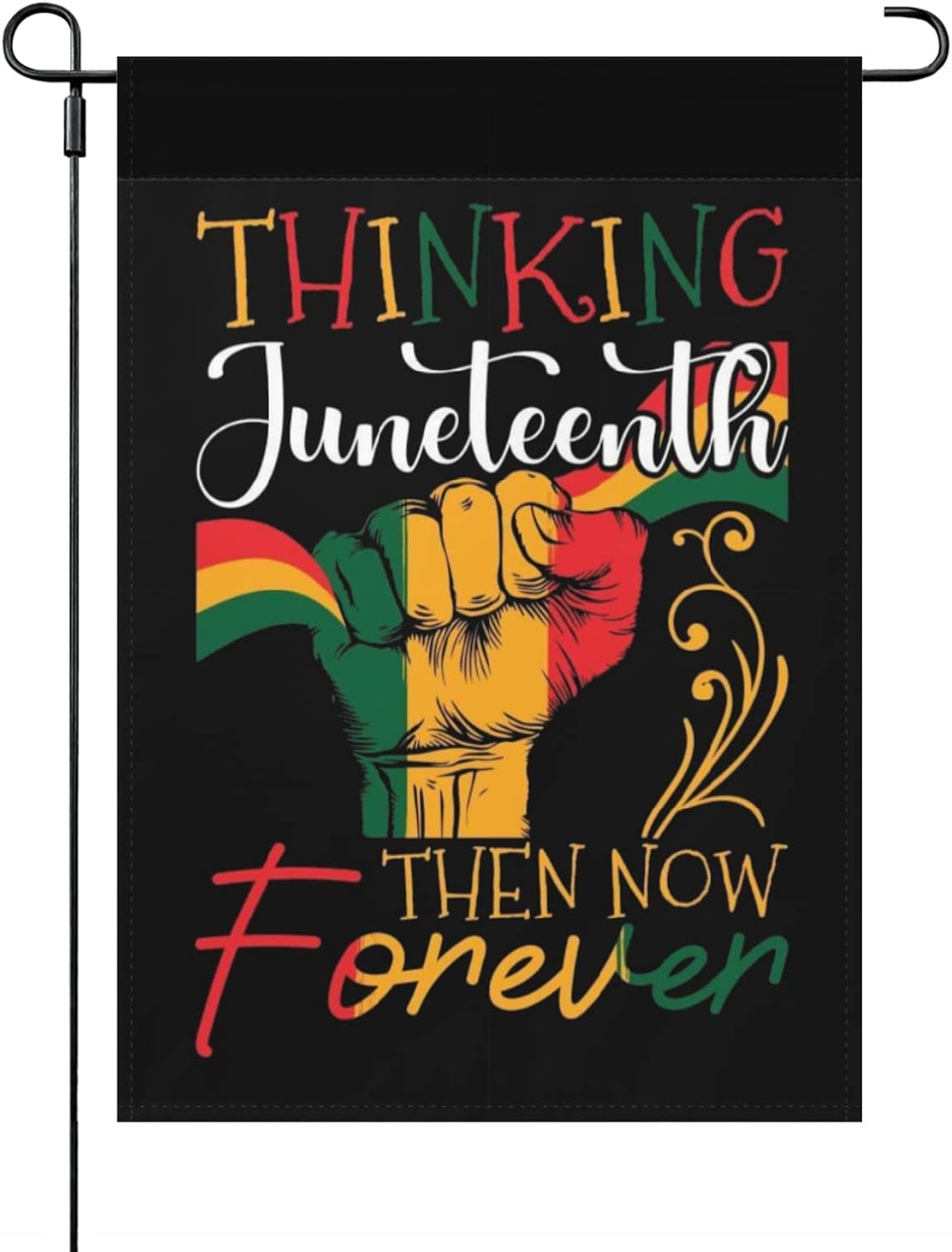 Amazon.com : Yard Flags thinking juneteenth then now forever House ...