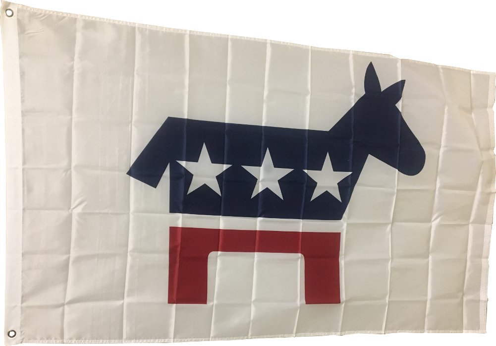 Amazon.com : New 3x5 Democratic Party Flag Political Democrat Flags ...