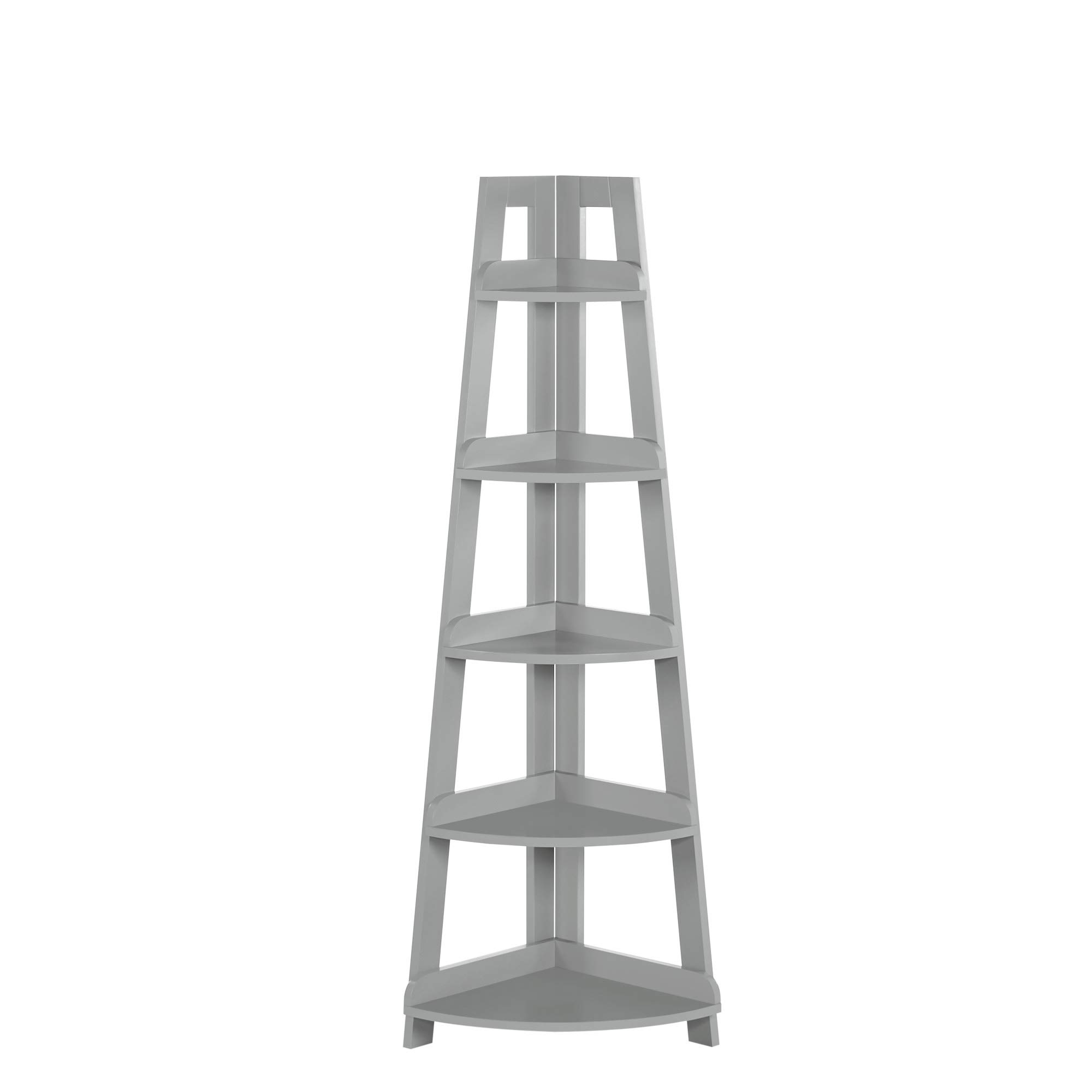 Amazon.com: RiverRidge Amery 5-Tier Corner Ladder Shelf - Narrow Corner ...