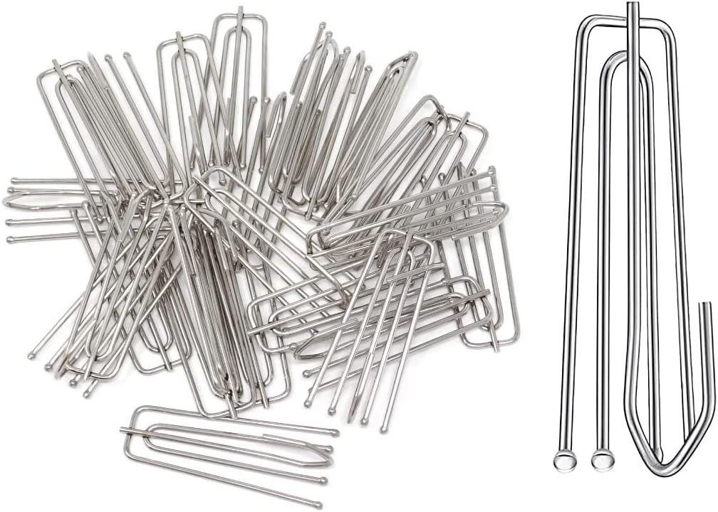 Amazon.com: Metal Curtain Hooks Pinch Pleat Header Tape Pins Heavy Duty ...